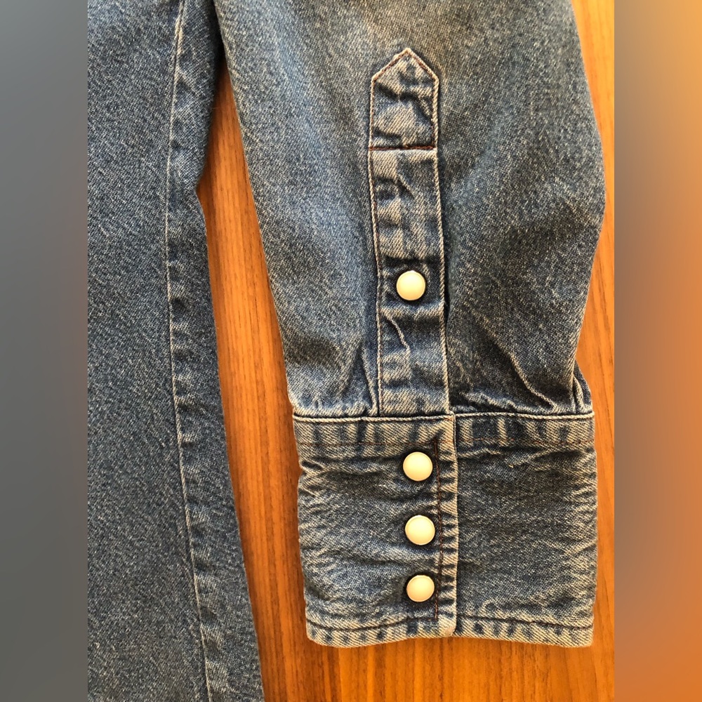 Vintage Wrangler Denim Button Down With Pearl Buttons - Gem